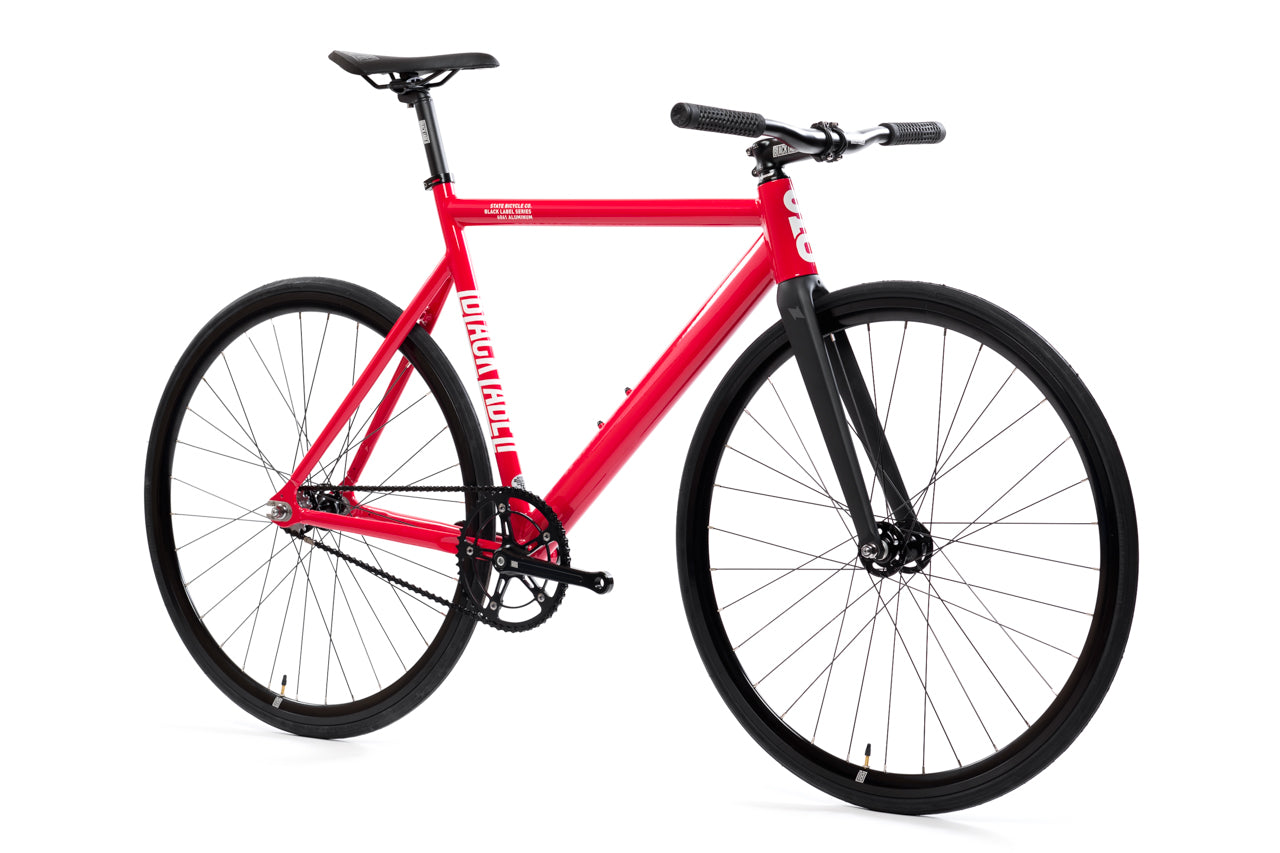 6061 Black Label V2 Red Track Bike Fixie Bikes State, 42% OFF